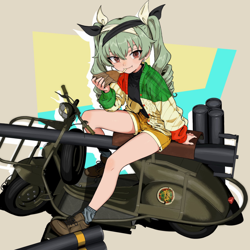 Safebooru - 1girl anchovy (girls und panzer) boagnnnnnnn boots breasts ...