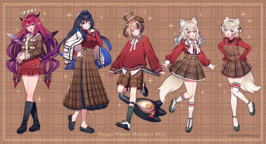 Safebooru - 5girls absurdres amagi hana animal ears black boots black ...