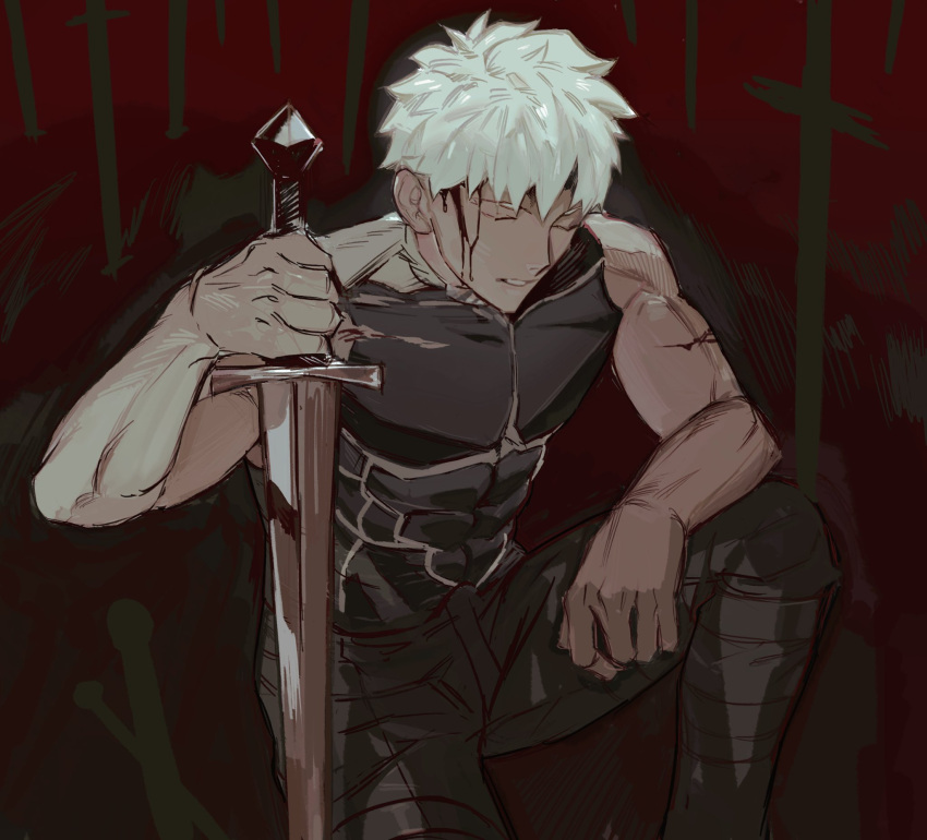 Safebooru - 1boy archer (fate) armor baragi black armor boobplate ...