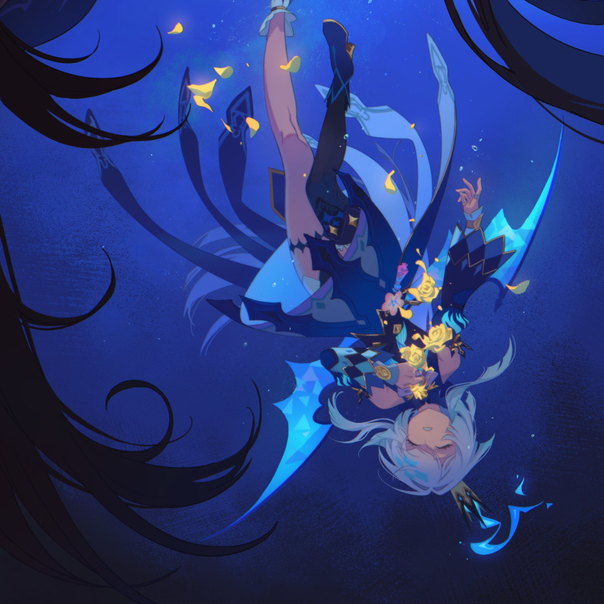 Safebooru - 2girls asymmetrical footwear bare shoulders black hair ...