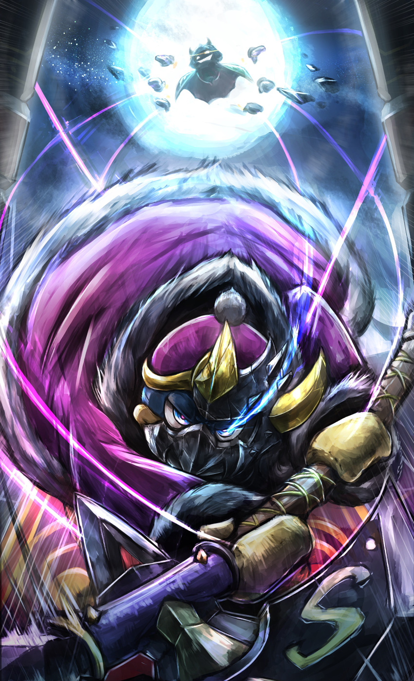 Safebooru - absurdres broken mask commentary request eye trail floating ...