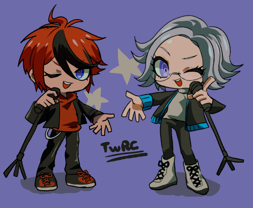 Safebooru - 2boys ahoge ankle boots aotsuki eito black hair black ...