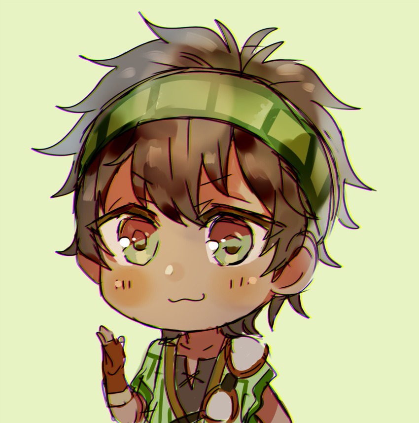 Safebooru - 1boy brown hair chibi dark skin dark skinned male ...