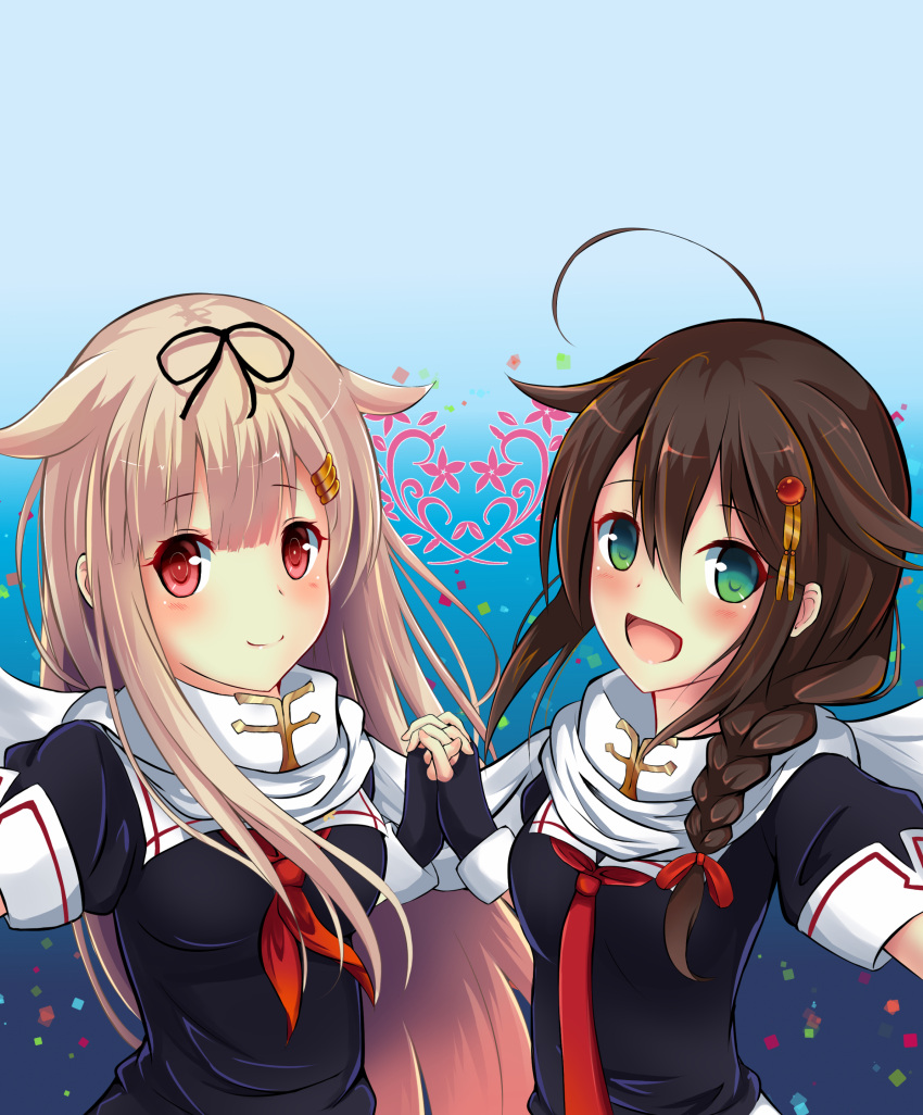 Safebooru - 2girls absurdres ahoge amagami (makise tsubaki) black hair ...