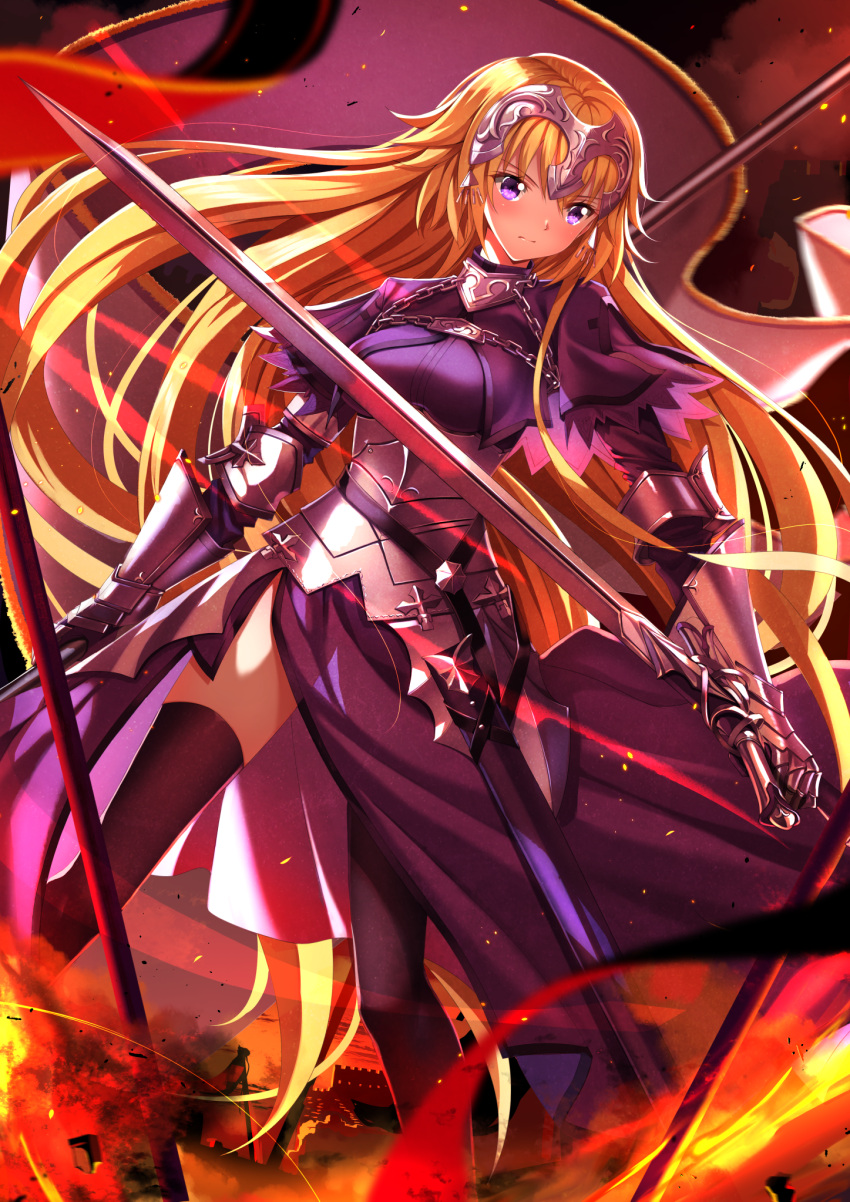 Safebooru - 1girl armor blonde hair chains fate/apocrypha fate (series ...