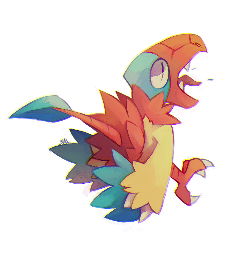 Safebooru - animal archen beak bird claws creature fangs feathers full ...
