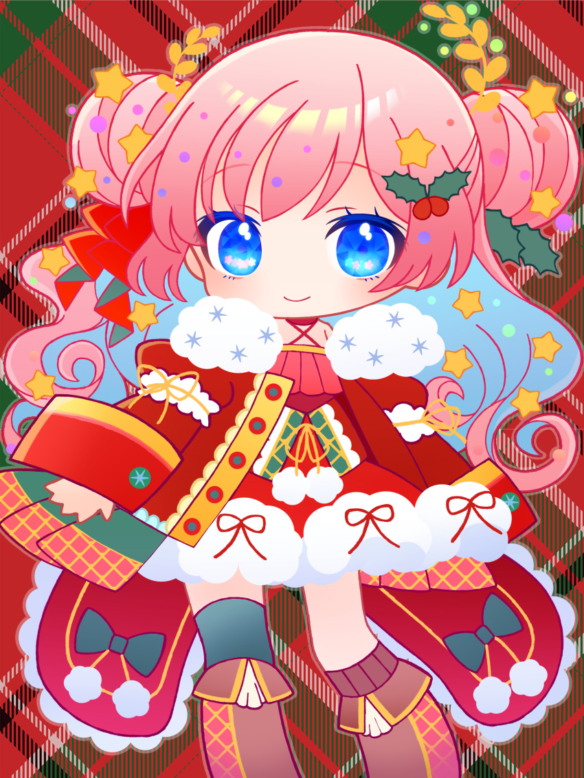 Safebooru - 1girl absurdres blue eyes blue hair blush brown shoes chibi ...