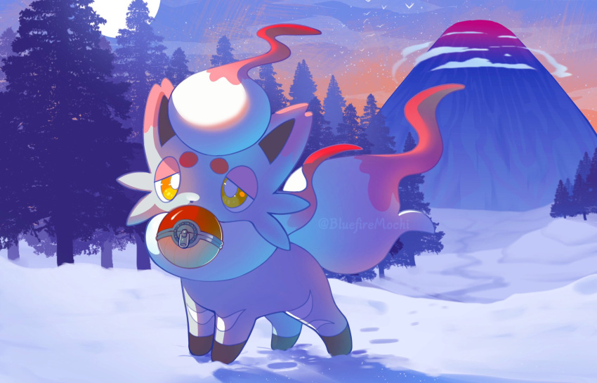 Safebooru - bluefire mochi bright pupils grey fur highres hisuian poke ...