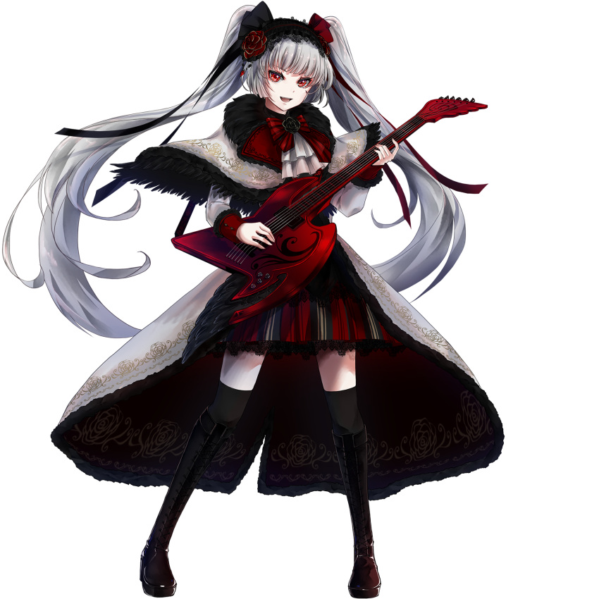 Safebooru - arcaea black boots black dress black hairband black ...