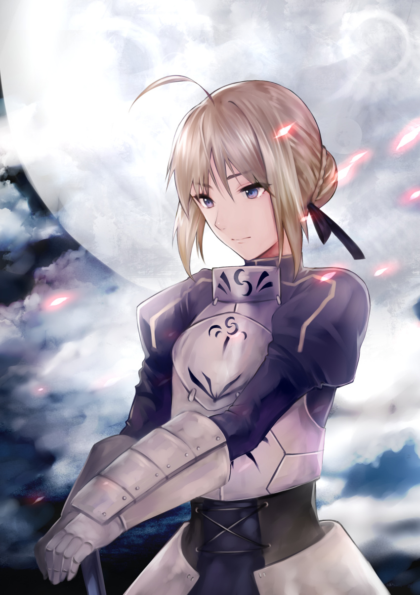 Safebooru - 1girl 328 (artist) absurdres ahoge armor armored dress artoria pendragon (all) black ...