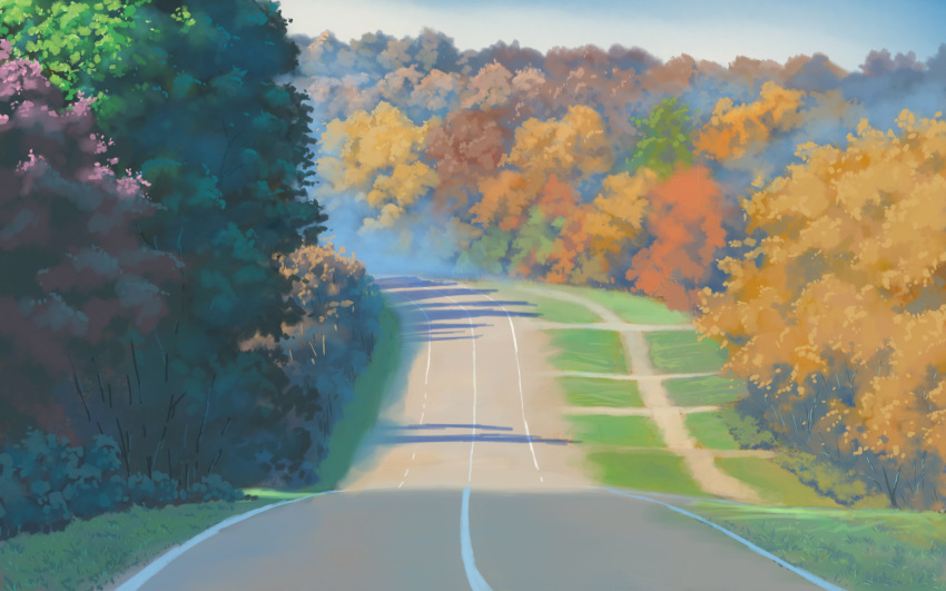 Safebooru - bush day fateline alpha forest grass highres nature no ...