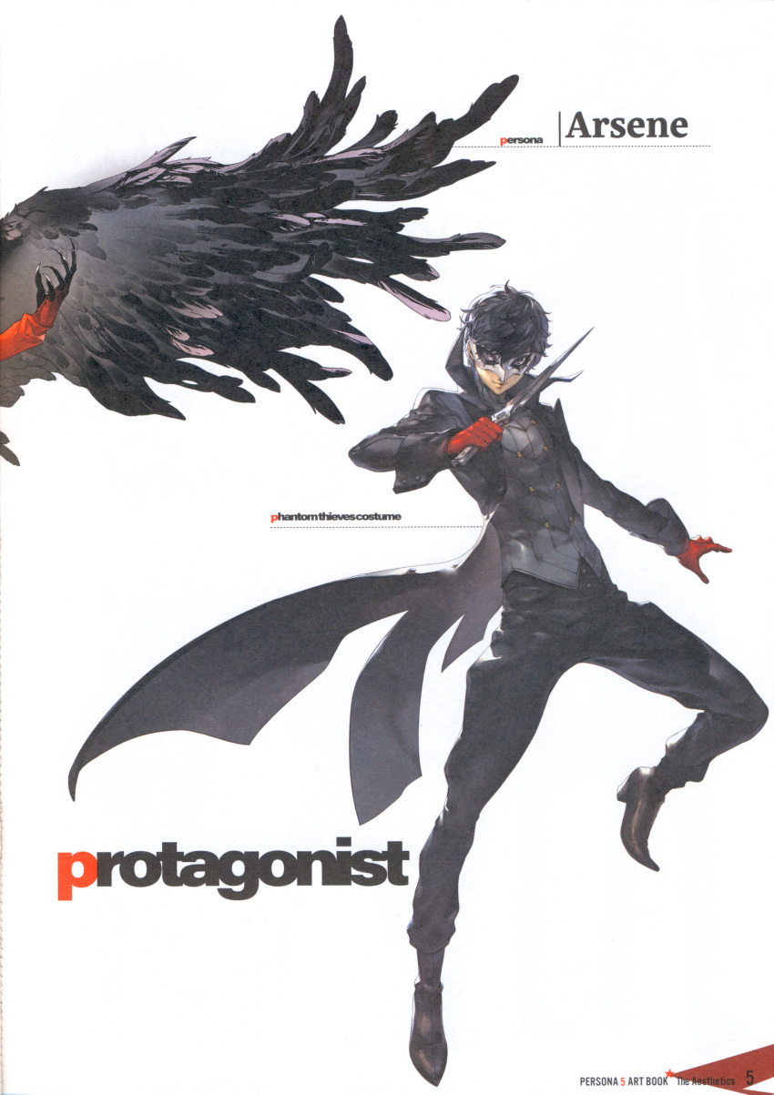 Safebooru - 1boy absurdres arsene (persona 5) black hair boots coattails cuff links gloves ...