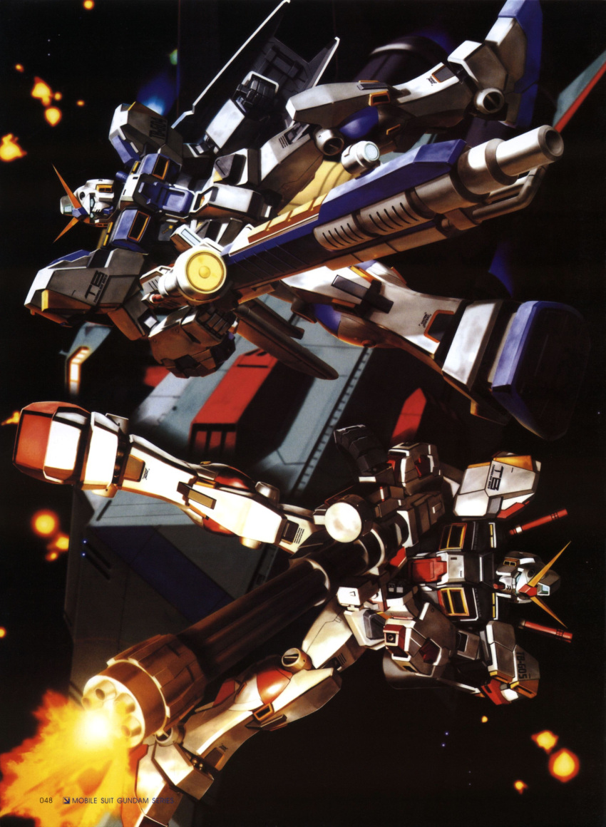 Safebooru - beam rifle gatling gun gun gundam gundam 0079: zeonic front ...