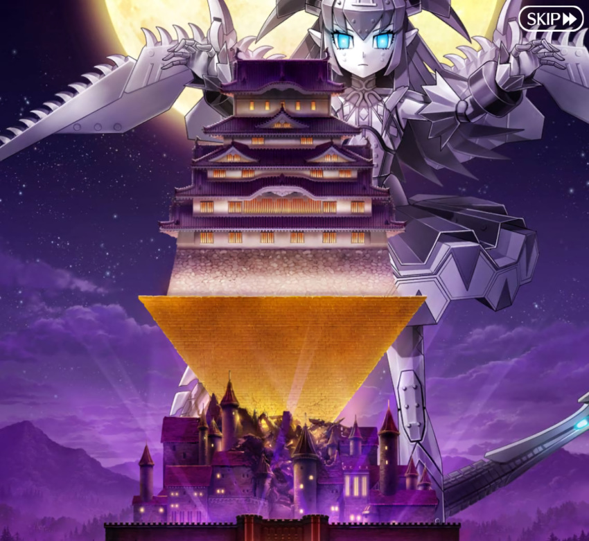Safebooru - 1girl artist request blade wings blue eyes castle fate ...