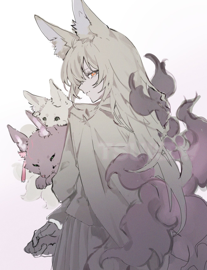Safebooru - 1girl animal ears animalization arknights blonde hair closed mouth commentary fox ...