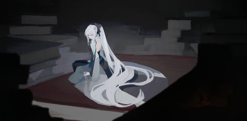 Safebooru - 1girl black bow blue eyes book bow denoia fate/grand order ...