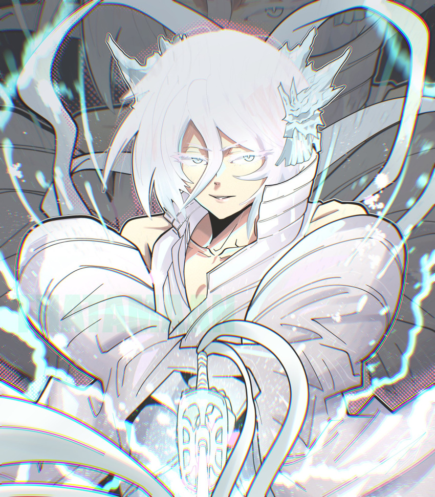 Safebooru - 1girl artist name bankai bare shoulders bleach bleach ...