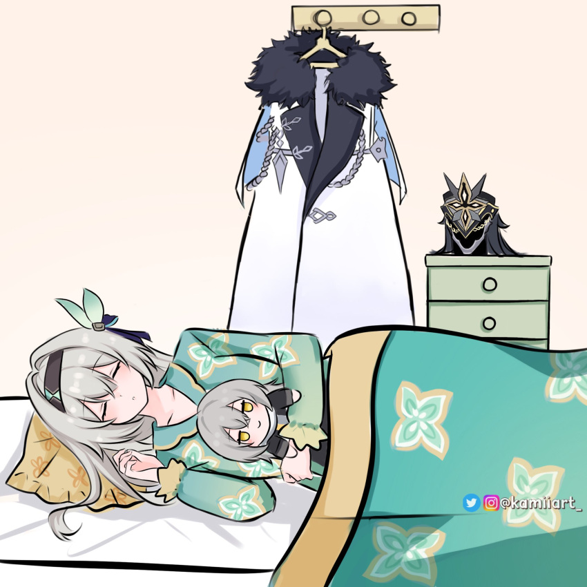 Safebooru - black hairband blanket capitano (genshin impact) character ...