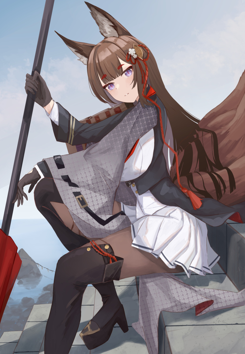 Safebooru - 1girl absurdres amagi (cv) (azur lane) animal ears azur ...