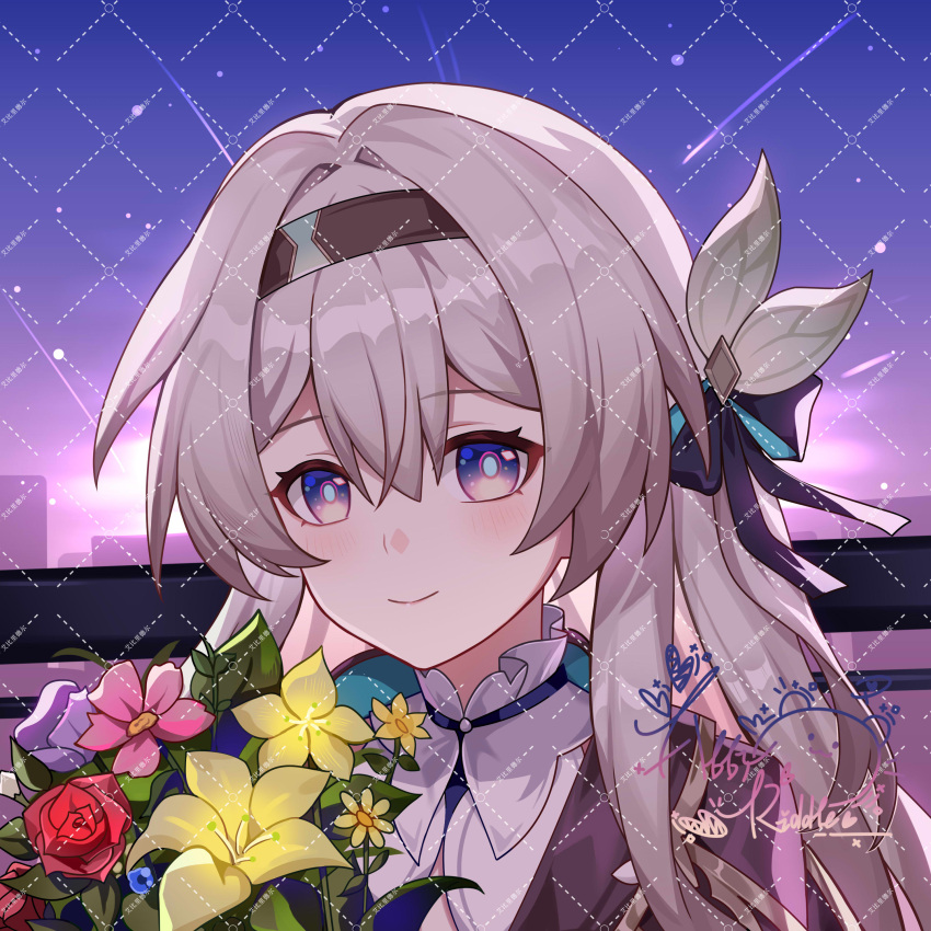 Safebooru - 1girl abby riddle absurdres artist name black hairband ...