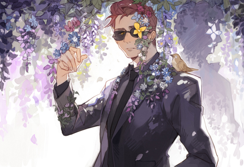 Safebooru - 1boy aziraphale (good omens) crowley (good omens) demon boy ...