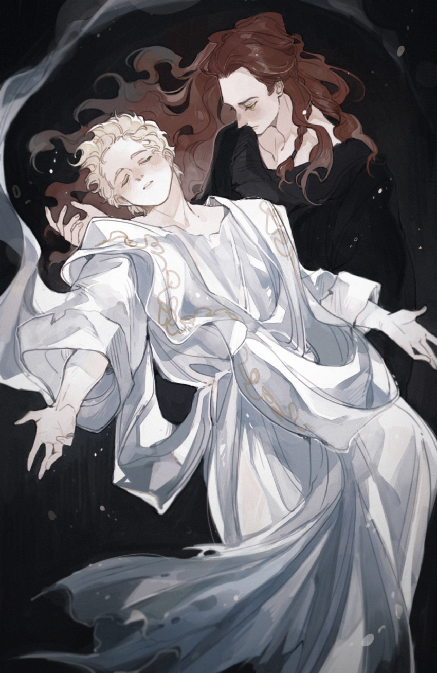 Safebooru - 2boys angel aziraphale (good omens) crowley (good omens ...