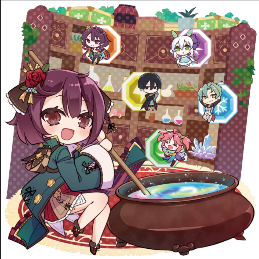 Safebooru - 2boys 4girls :d alchemy alette claretie atelier (series ...