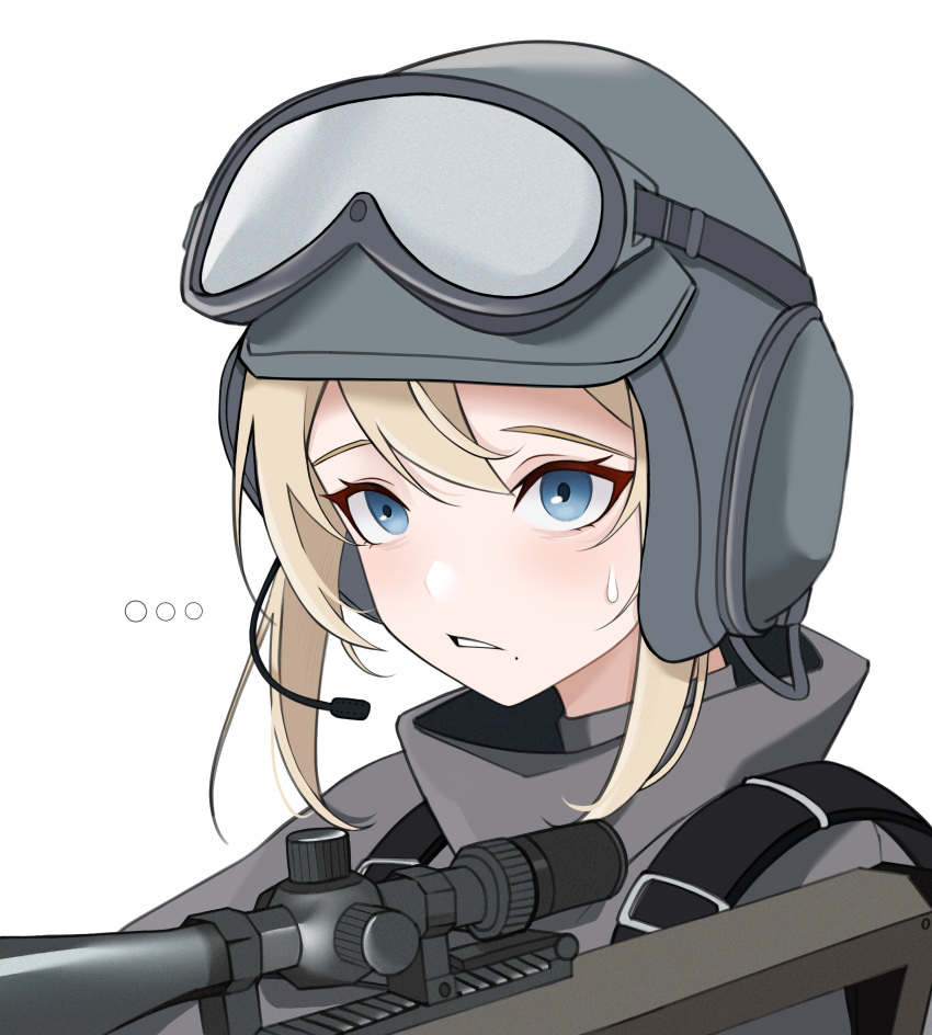 Safebooru - ... 1girl absurdres anti-materiel rifle barrett m82 blonde ...