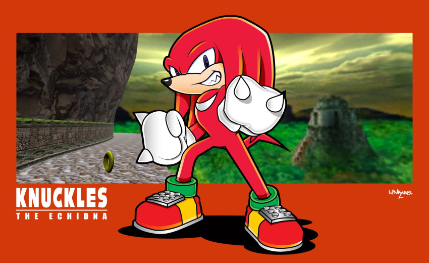 Safebooru - clenched hands full body game screenshot inset grin highres ...