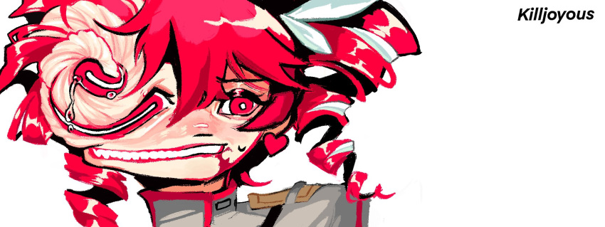 Safebooru - 1girl body horror crying drill hair heart highres kasane ...