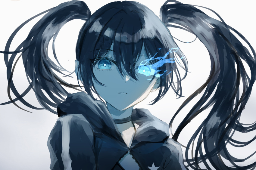 Safebooru - 1girl black choker black hair black jacket black rock shooter black rock shooter ...