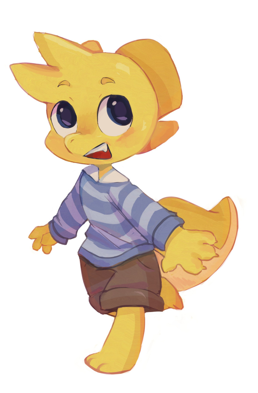 Safebooru - 1boy absurdres barefoot blue sweater flare (lumozze) furry ...