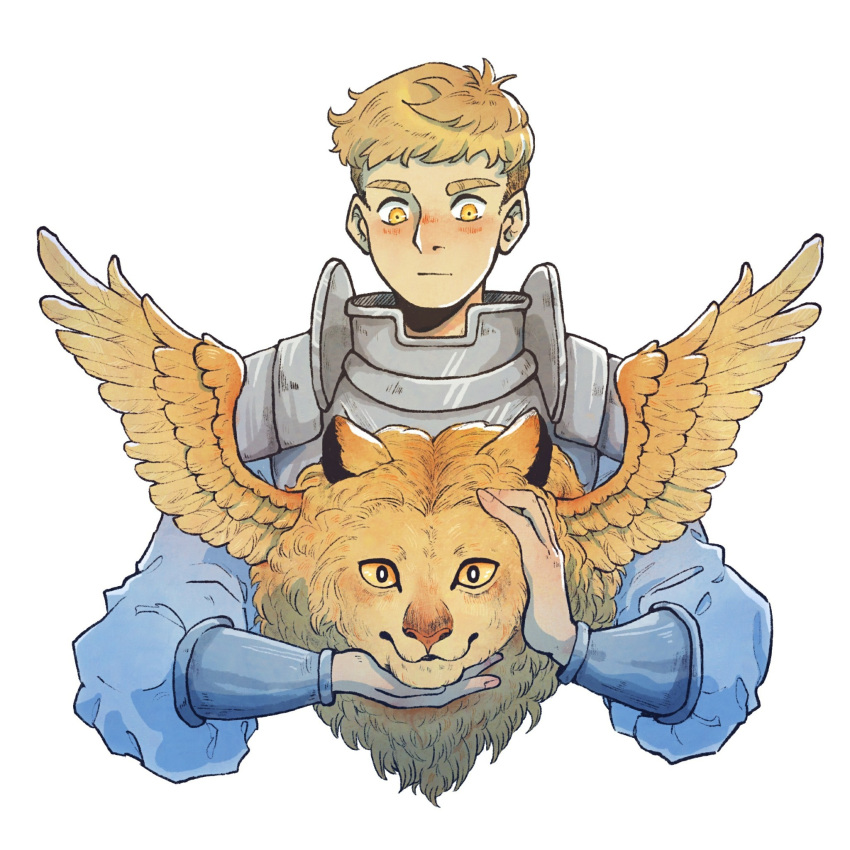 Safebooru - 1boy armor dungeon meshi highres holding laios touden long ...