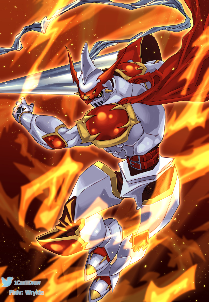 Safebooru - 1boy absurdres armor cape digimon digimon tamers dukemon ...