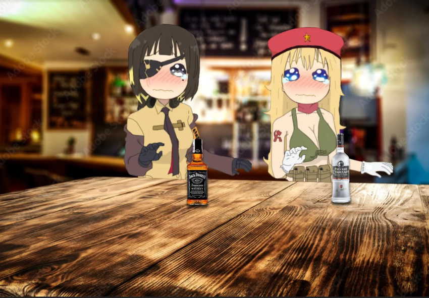 Safebooru - ak47 (girls frontline) braided ponytail clevage eyepatch ...