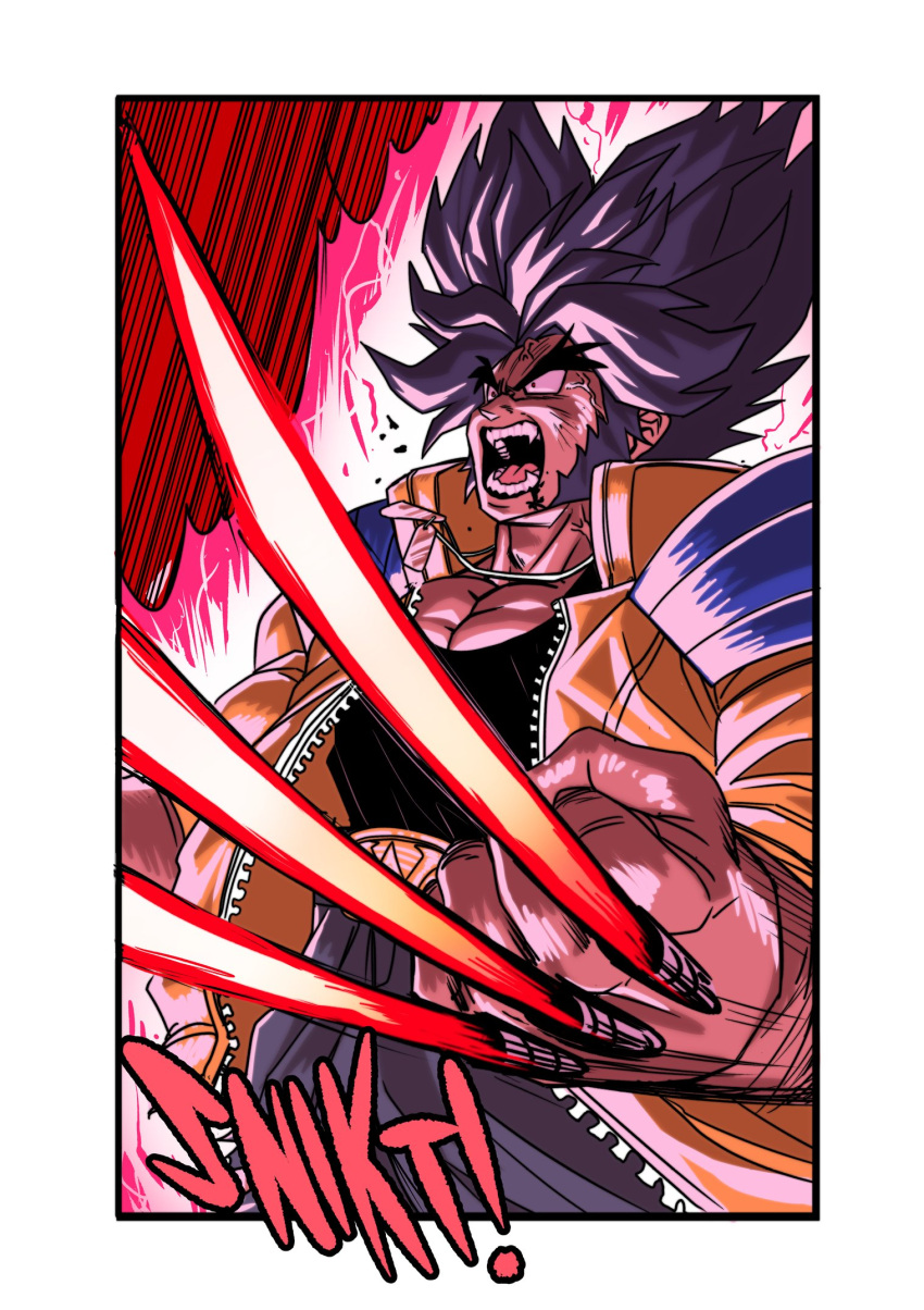 Safebooru - 1boy anger vein angry aura autonomousinque belt black hair black pants blue jacket ...