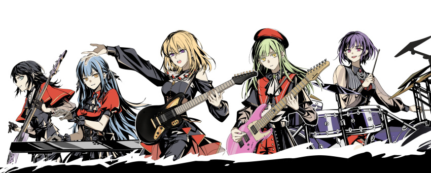 Safebooru - absurdres amoris (bang dream!) arm up ascot ave mujica (bang dream!) bang dream ...