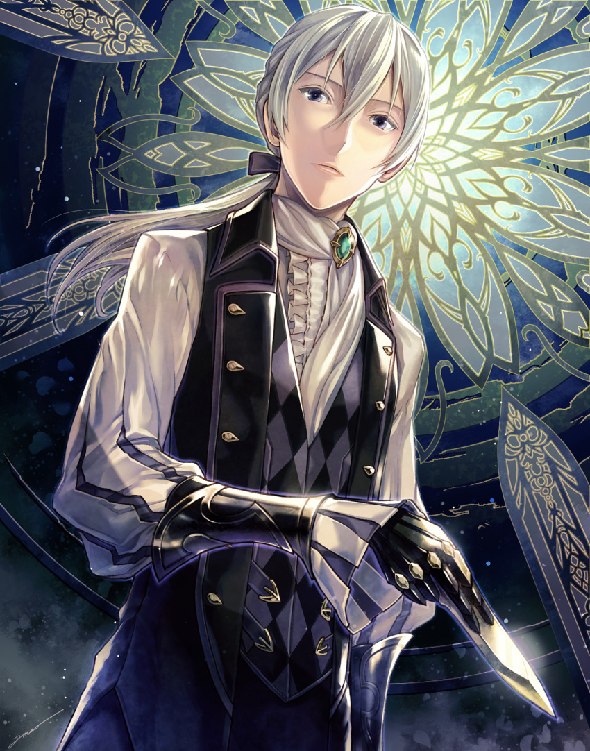 Safebooru - 1boy amatari sukuzakki aristocratic clothes black vest ...