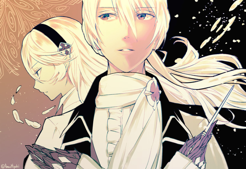 Safebooru - 1boy 1girl amatari sukuzakki aristocratic clothes black ...