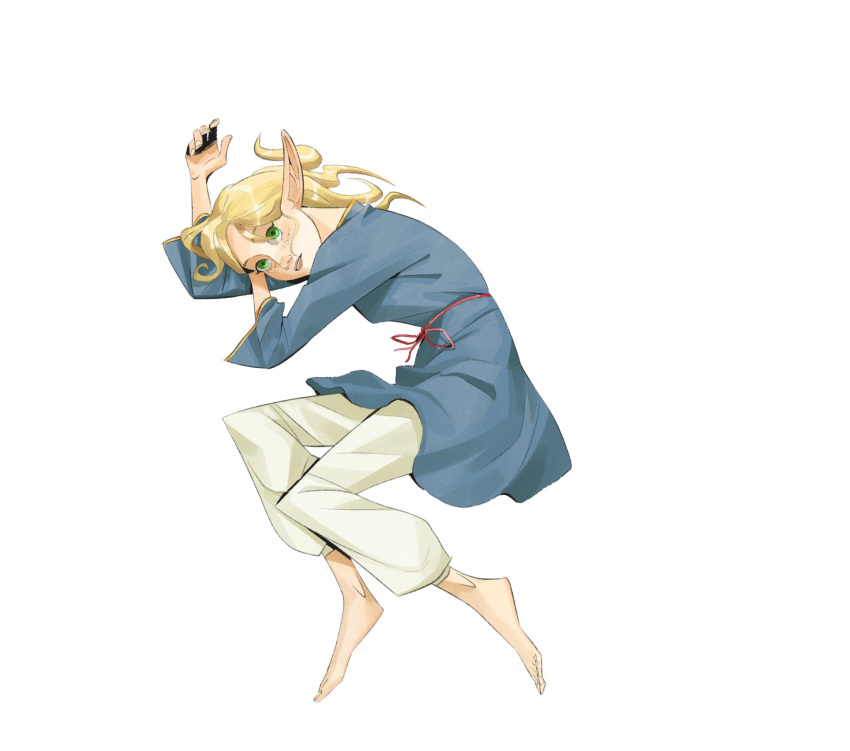 Safebooru - 1girl blonde hair blue dress chamoyada ac dress dungeon ...