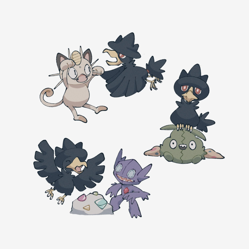 Safebooru - beak bird black eyes closed eyes fangs highres looking at ...