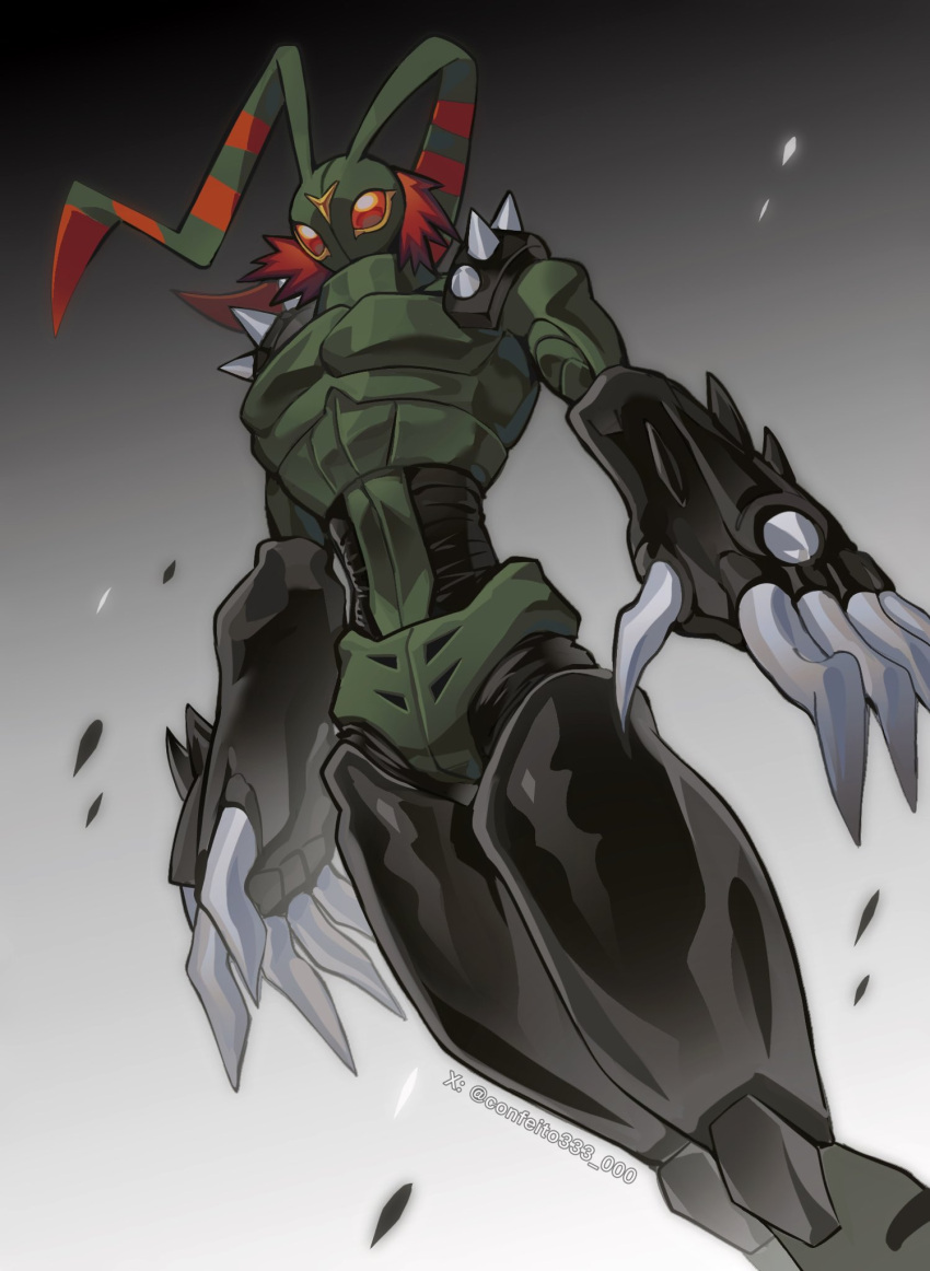 Safebooru - 1boy bug compound eyes confeito000 333 cowboy shot digimon ...