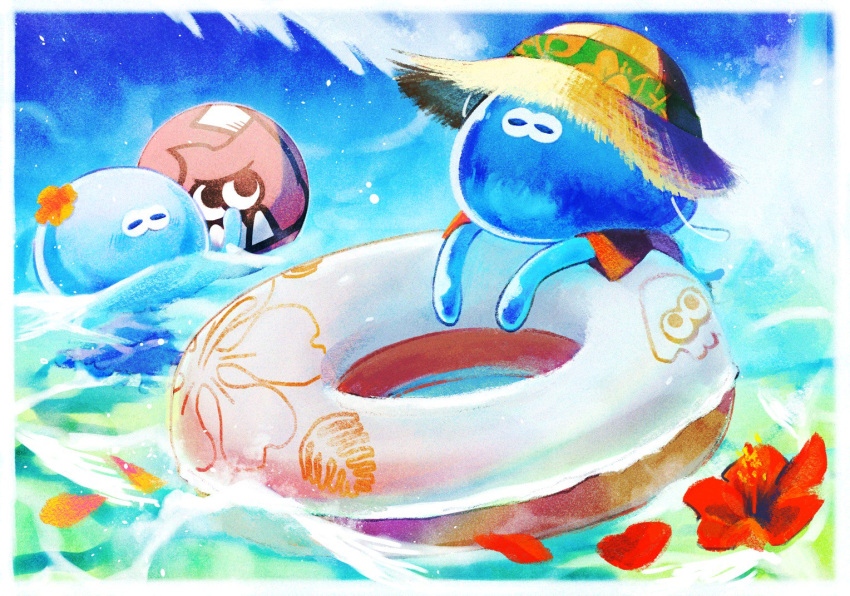 Safebooru - animal focus ball beachball border commentary request ...