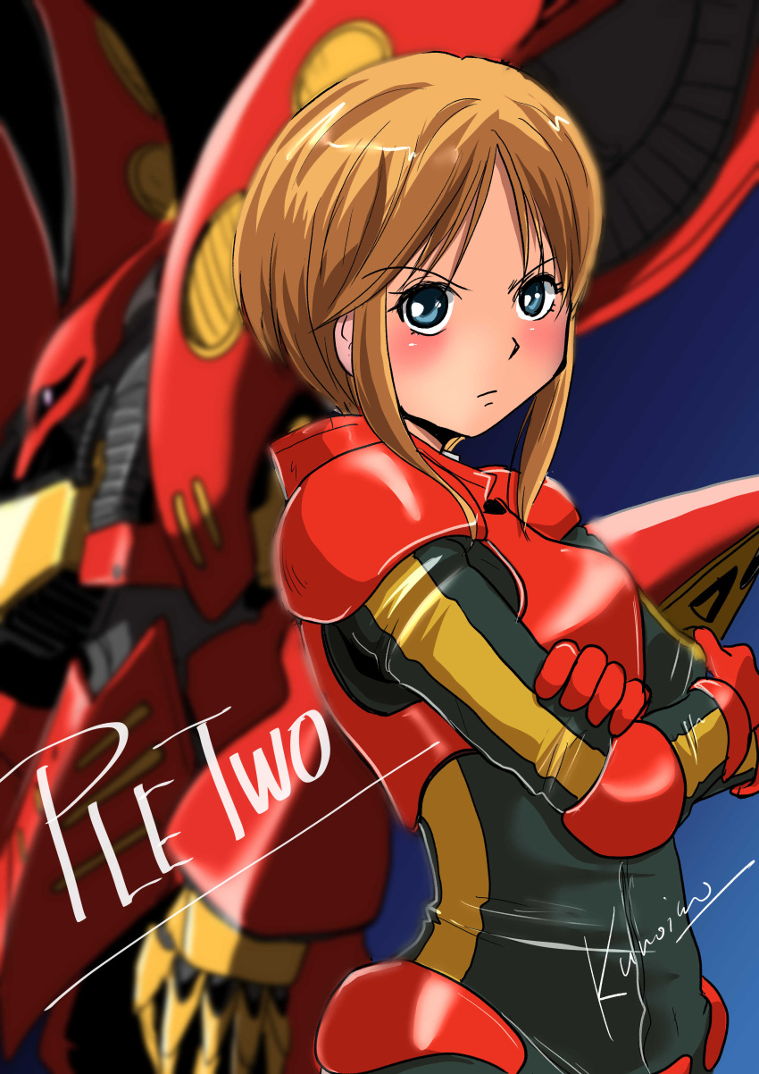 Safebooru - 1girl absurdres angry blue eyes blurry blurry background ...