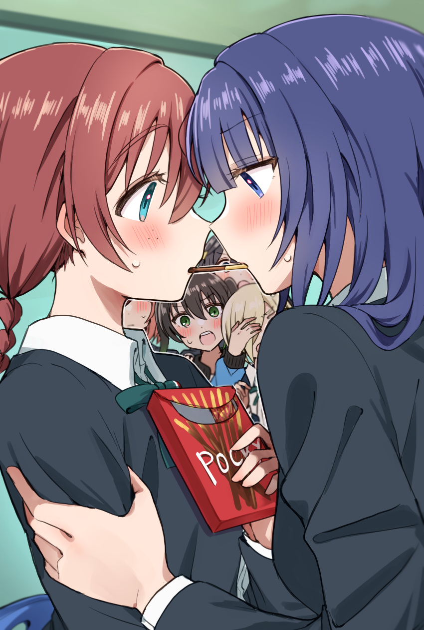 Safebooru - 6+girls absurdres asaka karin black hair blonde hair blue eyes blue hair blush ...