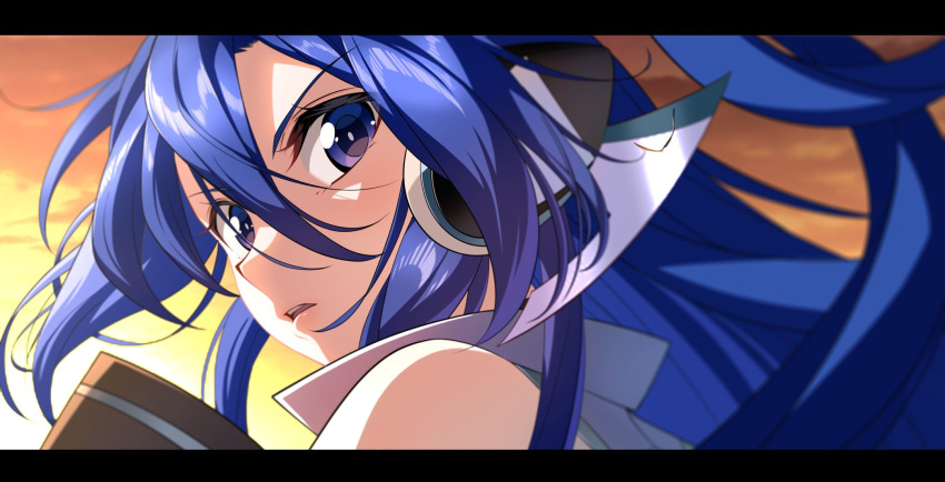 Safebooru 1girl Blue Eyes Blue Hair Close Up Hair Between Eyes 4528
