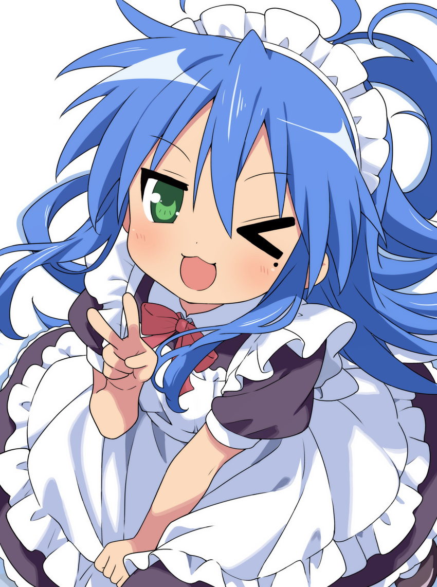 Safebooru - 1girl absurdres ahoge alternate costume black dress blue hair bow bowtie dress ...