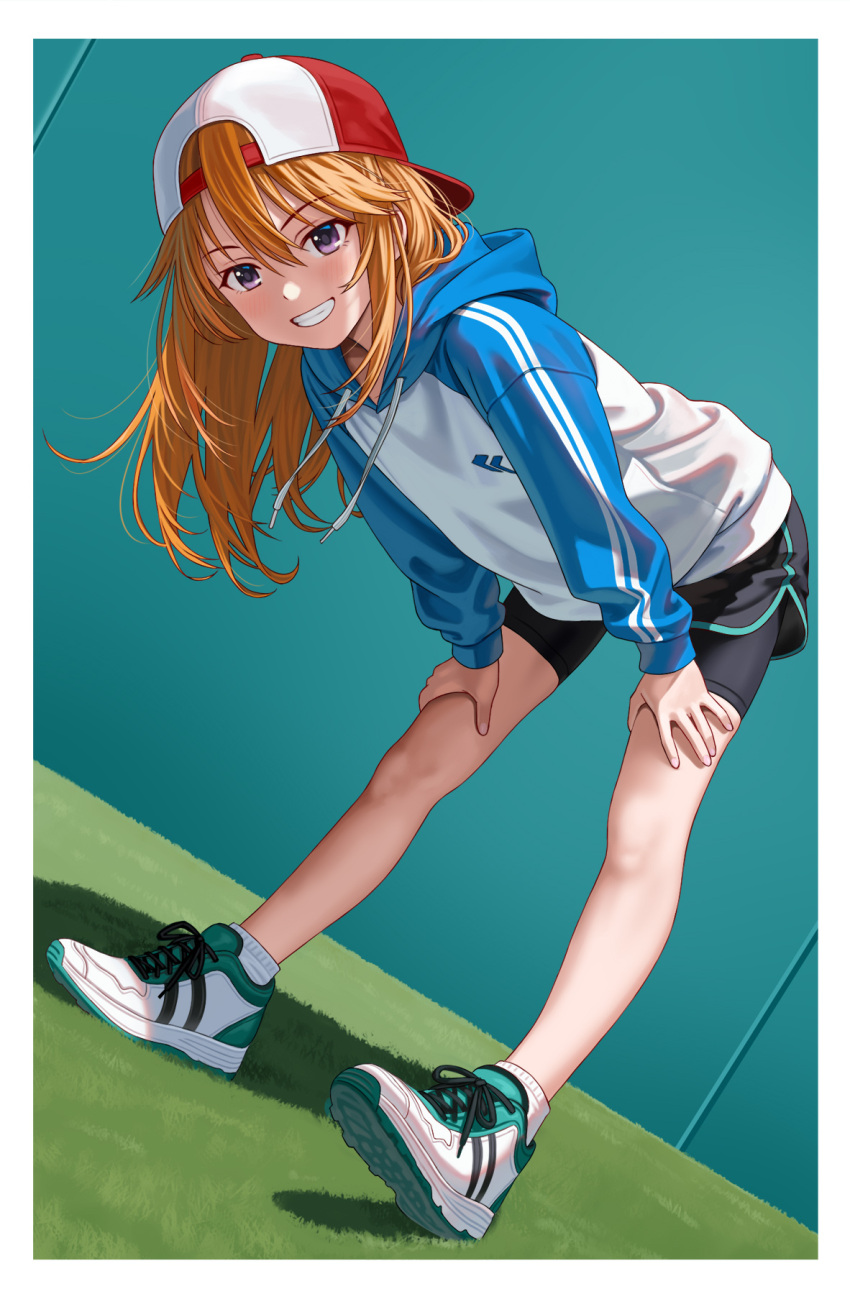 Safebooru 1girl Backwards Hat Baseball Cap Bike Shorts Bike Shorts 8984
