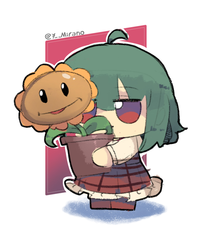 Safebooru - 1girl 7-mirano ahoge chibi chibi only closed mouth ...