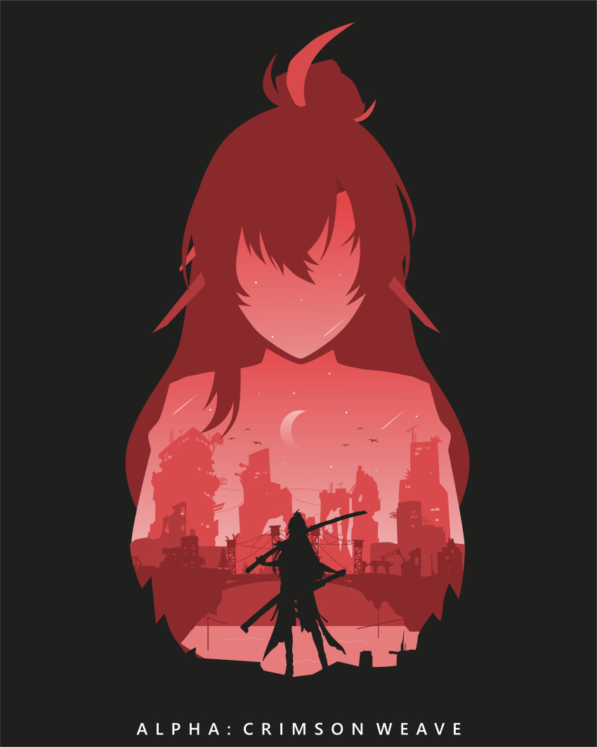 Safebooru - 1girl absurdres alpha (pgr) bridge building character name ...